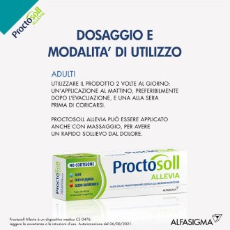 Proctosol Allevia Gel - Rapido sollievo in caso di emmoridi - 40 ml