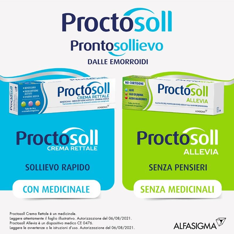 Proctosol Allevia Gel - Rapido sollievo in caso di emmoridi - 40 ml
